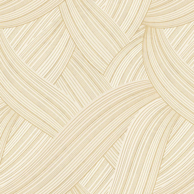 Galerie Stratum Collection Metallic Cream Geometric Swirl Lines Double ...