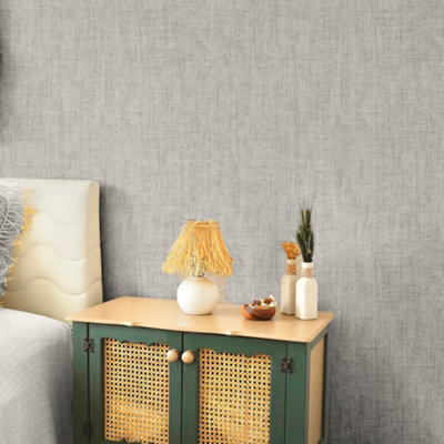 Galerie Structura Grey Mesh Texture Wallpaper