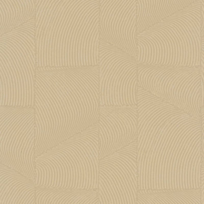 Galerie Terra Beige Abstract Curves Eco Clay Wallpaper