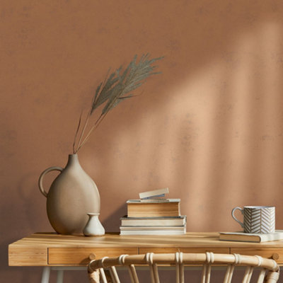 Galerie Terra Orange Earthy Texture Eco Clay Wallpaper