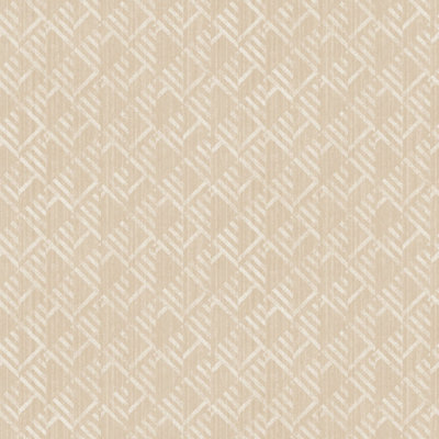 Galerie TexStyle Beige Geometric Block Flock A4 Wallpaper Sample