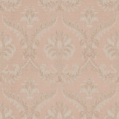 Galerie The Classic Italian Collection Pink Traditional Damask Embossed ...