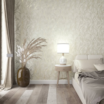 Galerie The New Design Book Textures Metallic Beige Graphic Swirls ...
