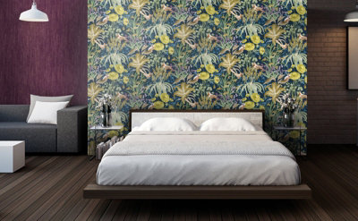 Galerie Tropical Collection Blueberry Mo'orea Inspired Flowers And ...