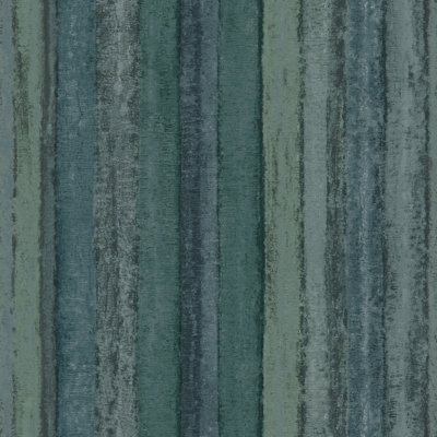 Galerie Utopia Green Nomed Stripe Sheen Finish A4 Wallpaper Sample