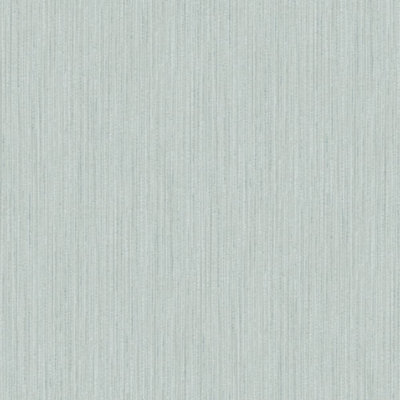 Galerie Utopia Light Blue Vertical Weave Stripe Sheen Finish Wallpaper Roll