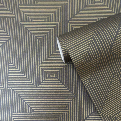 Galerie Zen Blue Geometric DWP0368-03 Wallpaper