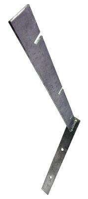 Galvanised Barbed Razor Wire Bracket Font Facing Wall/Fence Security x ...