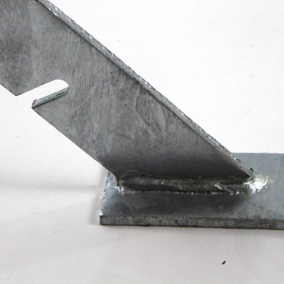 Galvanised Barbed Razor Wire Bracket Font Facing Wall/Fence Security x ...