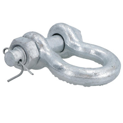 Galvanised Bow Shackle 2 Pack Safety Pin 7/16in (11mm) 1.5T to US Fed Spec