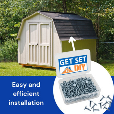 Galvanised Clout Nails 13mm (300pcs) 327 Grams Roofing Felt Tacks for ...