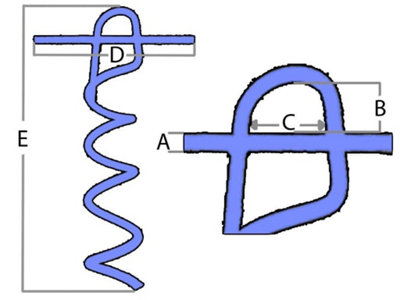 Galvanised Corkscrew Ground Anchor Spike X4 (Screw Picket Heavy Duty ...