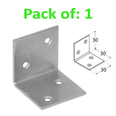 Galvanised Corner Brace 90 Degree Angle Bracket Joist Timber Mending ...