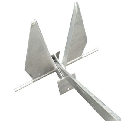 Galvanised Cruising Crown Anchor 4.5KG (Fluke Yacht Boat Sand Mud Secure)