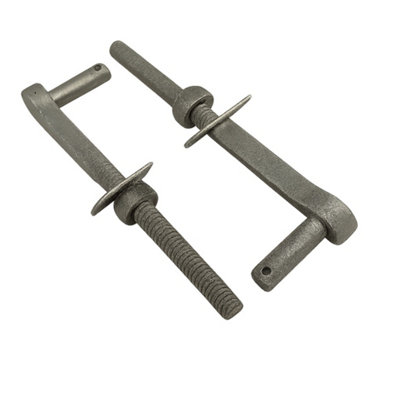 Galvanised Field Gate Hook to Bolts X2 11" (Pair Heavy Duty Fieldgate ...