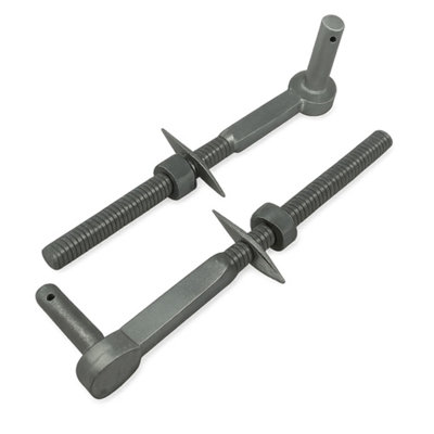 Galvanised Field Gate Hook to Bolts X2 11" (Pair Heavy Duty Fieldgate ...