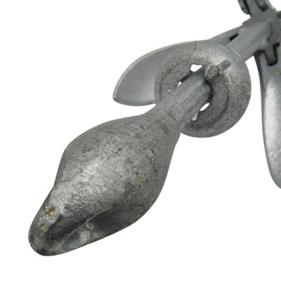 Galvanised Folding Grapnel Anchor 3.2KG (Four 4 Prong HDG River Boat ...