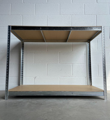 Galvanised Garage Workbench 900h x 1200w x 600d mm 175kg UDL 2 Levels