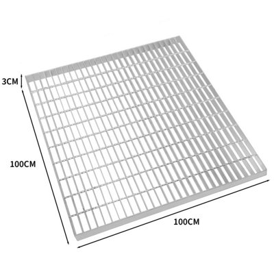 Galvanised Grating Floor Forge Walkway Mesh Panel Grid Drainage 100cm x ...