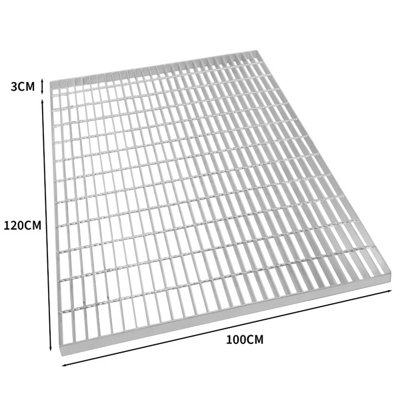 Galvanised Grating Floor Forge Walkway Mesh Panel Grid Drainage 120cm x ...