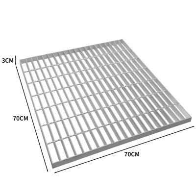 Galvanised Grating Floor Forge Walkway Mesh Panel Grid Drainage 70cm x ...