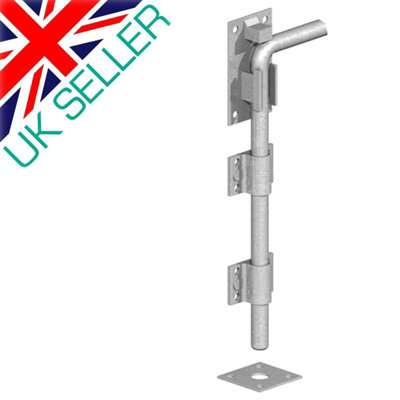 Galvanised Heavy Duty Drop Bolt 450mm 18 Inches