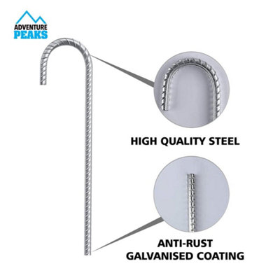 Galvanised Heavy Duty Steel Metal Ground Stakes