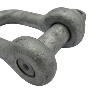 Galvanised Large Dee Shackle With Screw Pin 3.75 Ton (3750KG D High ...