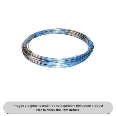 Galvanised Locking Wire 0.5KG Coils, 1MM Pack Qty 2