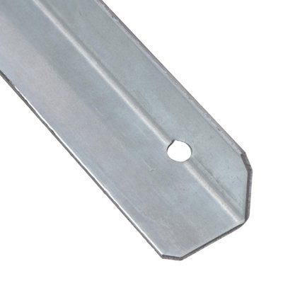 Galvanised Log Roll Pin 450mm Wooden Border Edging Garden Lawn Yard 2PK