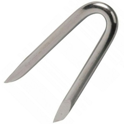 Galvanised Netting Staple U Nails 30mm Pack of: 20 Heavy Duty U Shaped ...