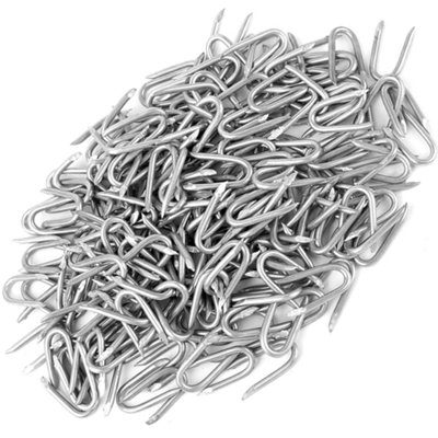 Galvanised Netting Staple U Nails 35mm Pack of: 300 Heavy Duty U Shaped ...