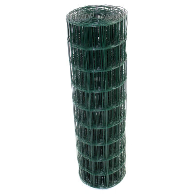 Galvanised PVC Coated Wire Mesh Fencing 90cm x 25m