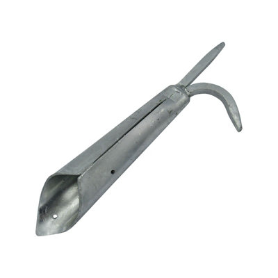 Galvanised Single Boat Hook Spike 12" (300MM Mooring Docking Rope ...
