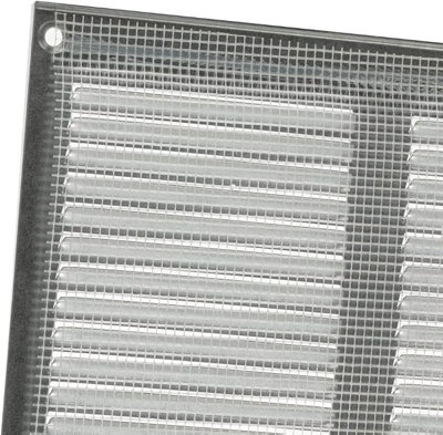 Galvanised Steel Air Vent Grille 200mm x 150mm Fly Screen Flat Louvre ...