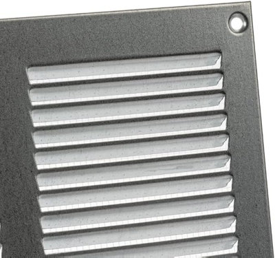 Galvanised Steel Air Vent Grille 300mm x 200mm with Fly Screen