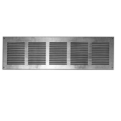 Galvanised Steel Air Vent Grille 500mm x 150mm with Fly Screen