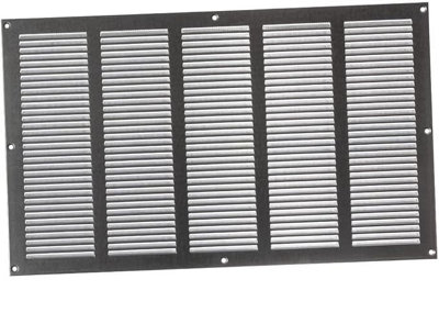 Galvanised Steel Air Vent Grille 500mm x 300mm Fly Screen Flat Louvre ...