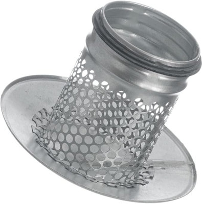 Galvanised Steel Chimney Cowl 100mm with Metal Mesh and Rubber Gasket ...
