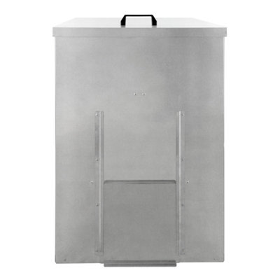 Galvanised Steel Coal Storage Bunker - 150kg | DIY at B&Q