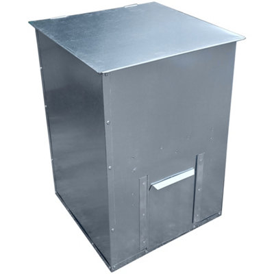 Galvanised Steel Coal Storage Bunker Log Store - 150kg No3