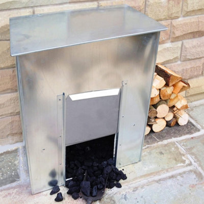 Galvanised Steel Coal Storage Bunker Log Store - 150kg No3