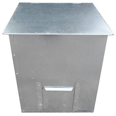 Galvanised Steel Coal Storage Bunker Log Store - 150kg No3
