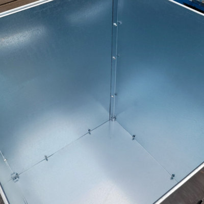 Galvanised Steel Coal Storage Bunker Log Store - 150kg No3