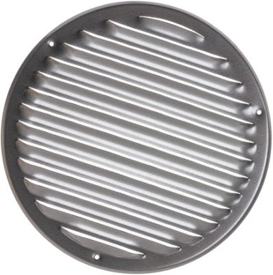 Galvanised Steel Round Air Vent Grille 200mm / 240mm with Fly Screen