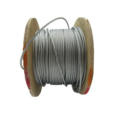 Galvanised Steel Wire Rope Cable 12MM 7x19 (50M Reel 7 x 19 Rigging Marine)
