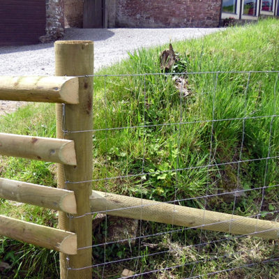 Galvanised Stock Fencing L8/80/15 for Sheep/Pig/Livestock 80cm High ...