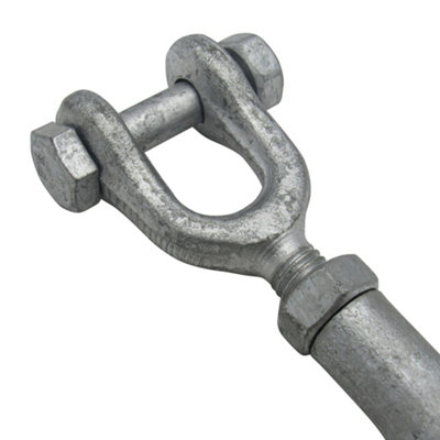 Galvanised Straining Rigging Screw Eye Jaw 10MM (3/8") (Closed Body ...