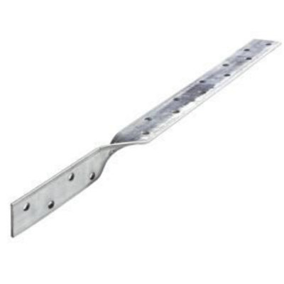 Galvanised Twist Restraint Strap 1000mm Silver Mild Steel Heavy Duty ...