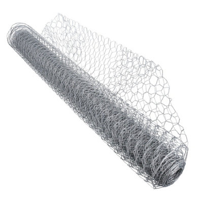 Galvanised Wire Chicken Mesh Fencing Cages Fence 10m x 0.9m 25mm Hex 3pk